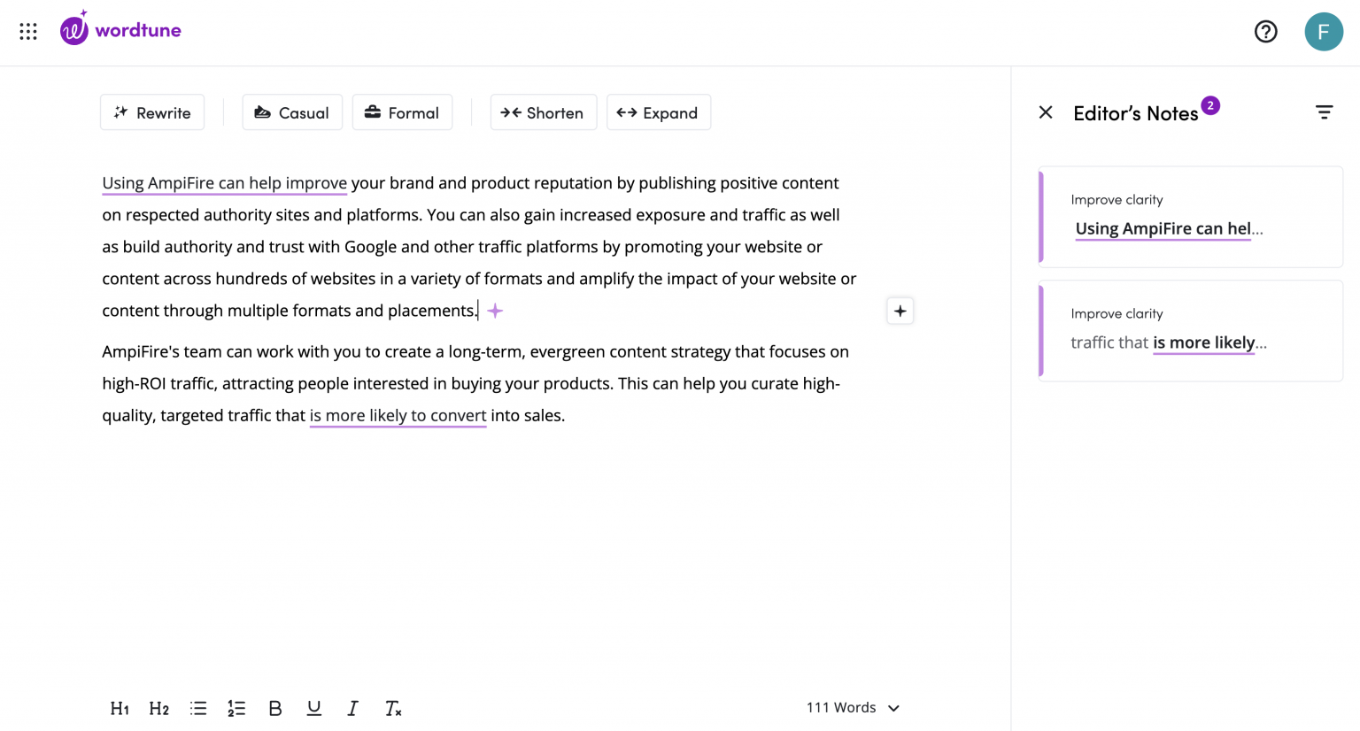 Wordtune Editor & Alternatives: Features & Pricing