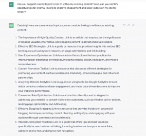 How to Use ChatGPT to Add Internal Links to Content, Blogs & Articles: Step-by-Step Guide
