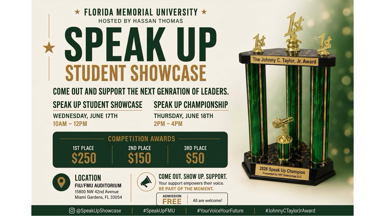 Speak Up Championship: Youth Communication Competition Set for Miami ...